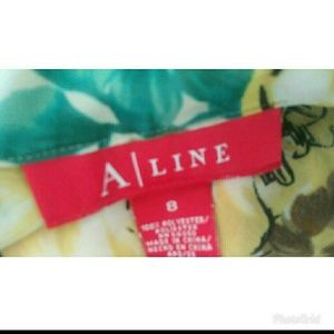 A-Line | Tops | Yellow Floral Print Sheer Aline Button Down 8 | Poshmark